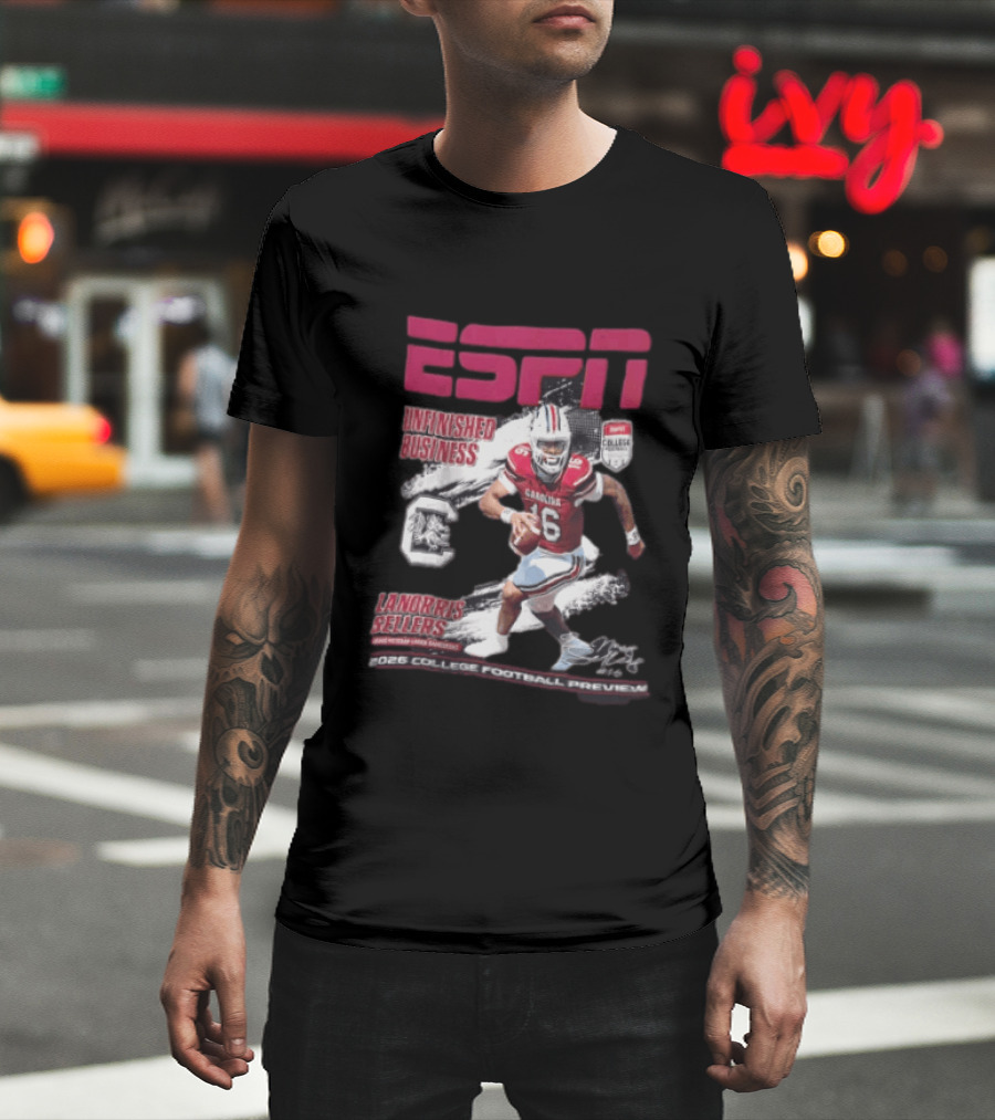ESPN Unfinished Business LaNorris Sellers South Carolina 2026 College Football Review T-Shirt