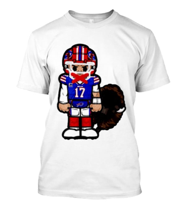 Josh Allen Buffalo Bills 17 Chibi Football 2026 T-Shirt