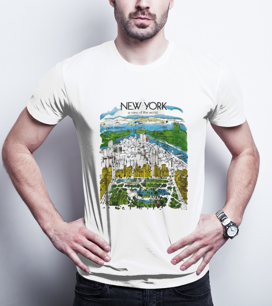 New York A View Of The World Carla Safernac T-Shirt