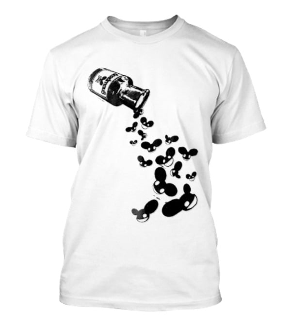 Deadmau5 Tipped Glass Medicine Bottle Mouse Head Spill T-Shirt