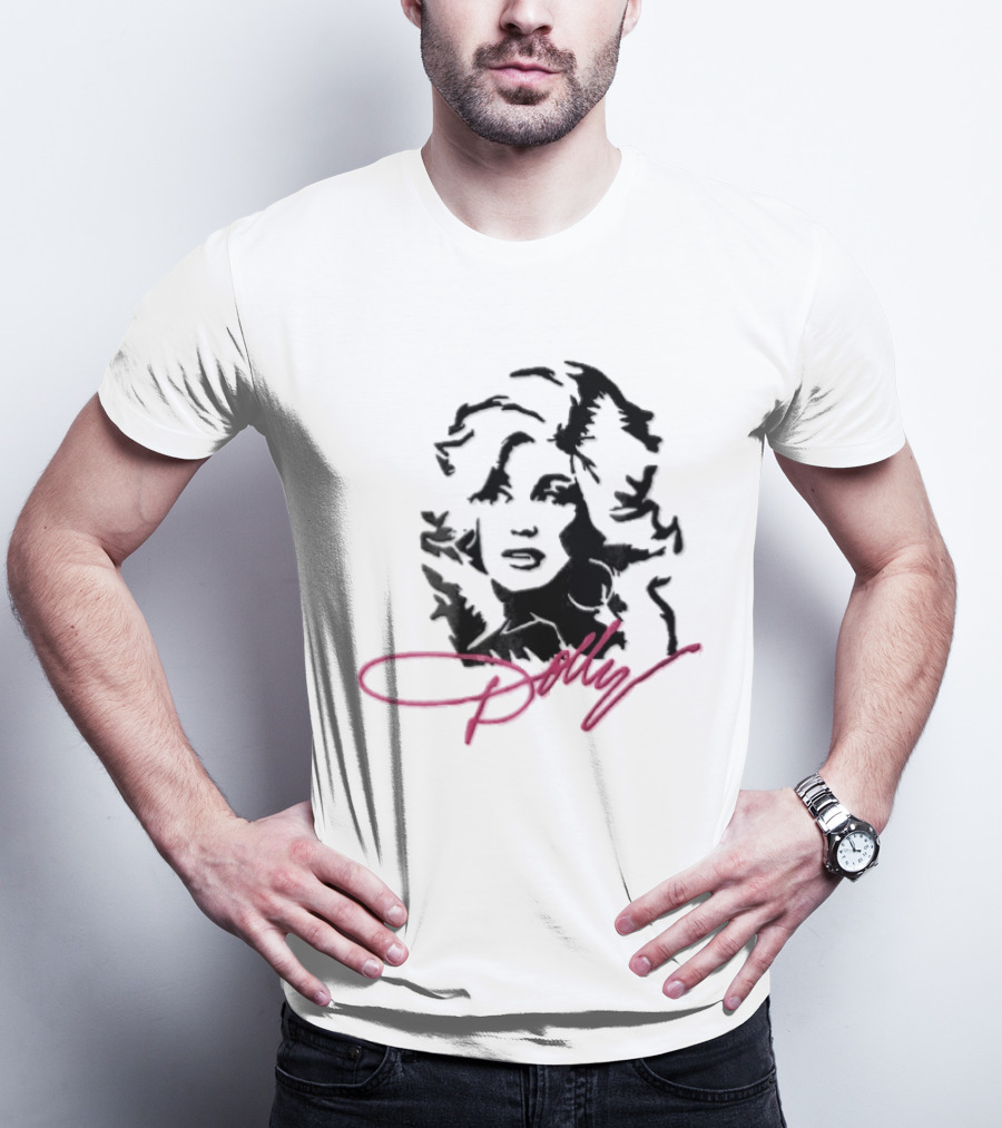 Dolly Parton Iconic Pink Signature T-Shirt
