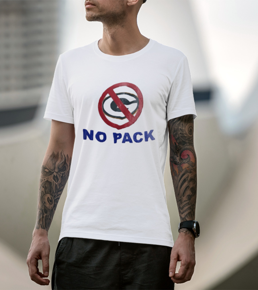 No Pack Green Bay Packers Anti Logo NFL Fan T-Shirt
