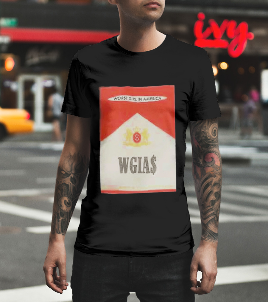Slayyyter 2026 WGIA Tour Marlboro Parody Worst Girl In America T-Shirt