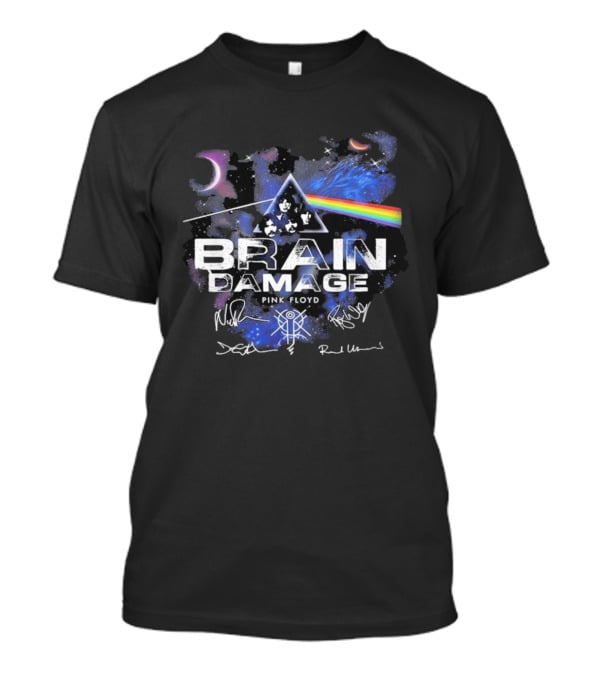 Pink Floyd Brain Damage Dark Side Of The Moon Prism Signatures T-Shirt