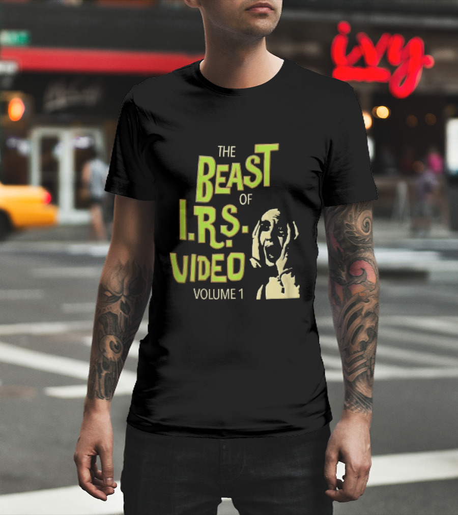 The Beast Of IRS Video Volume 1 Screaming Horror Face T-Shirt