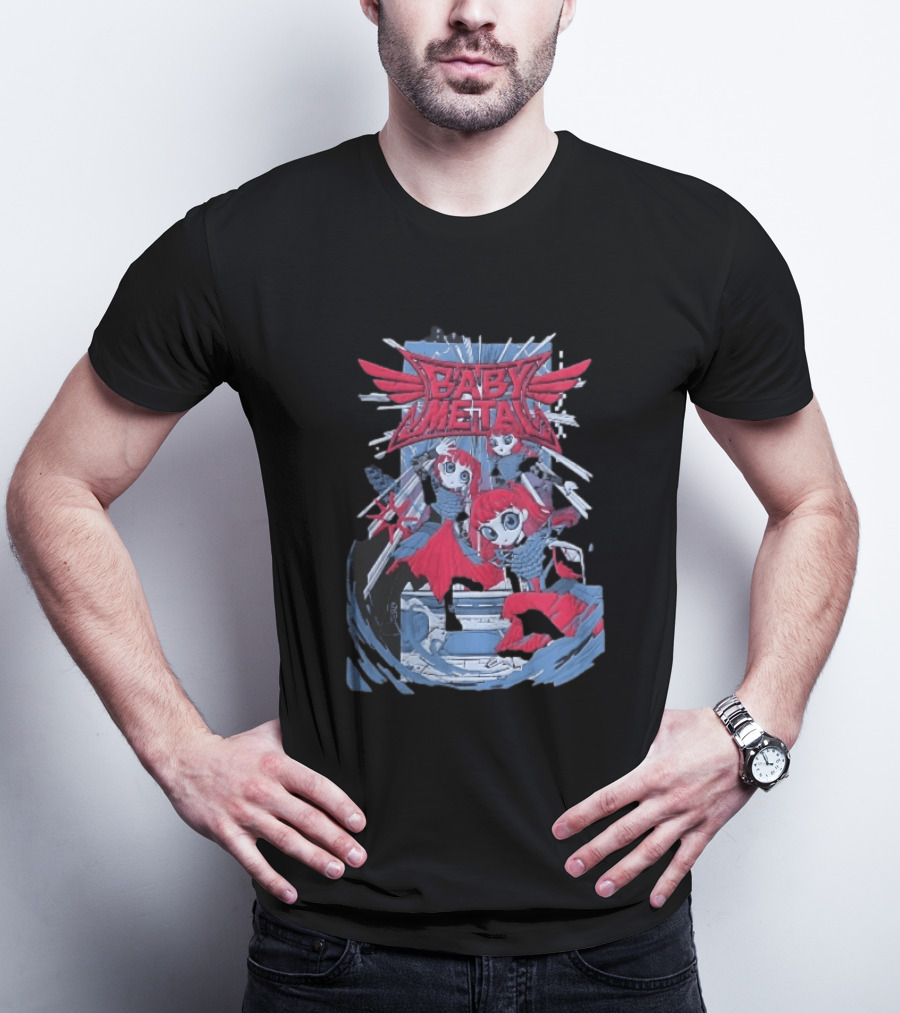 Babymetal Cartoon Redhead Gothic Female Performers Anime T-Shirt