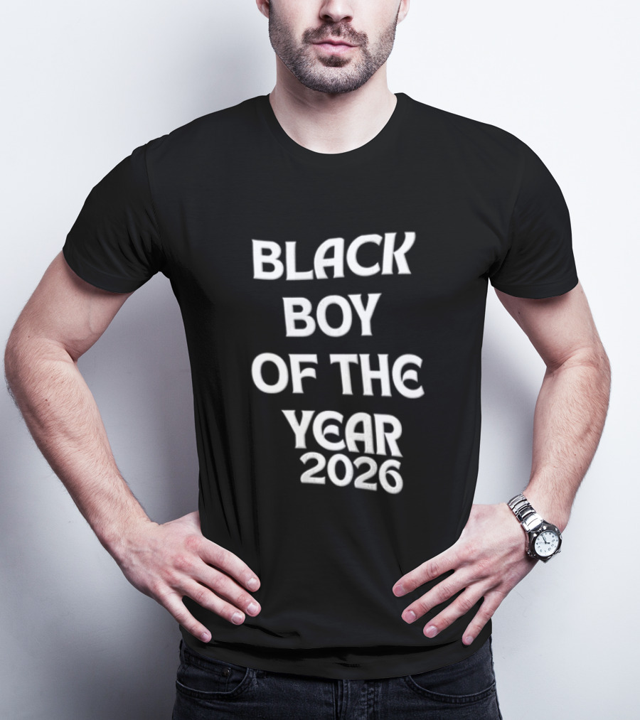 Black Boy Of The Year 2026 Empowerment Pride T-Shirt