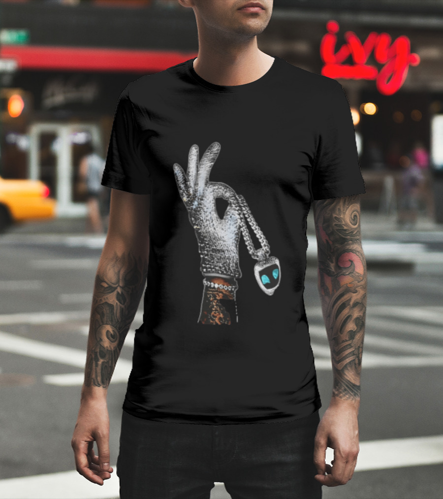 Drake Iceman Astro Bot Glove Necklace T-Shirt