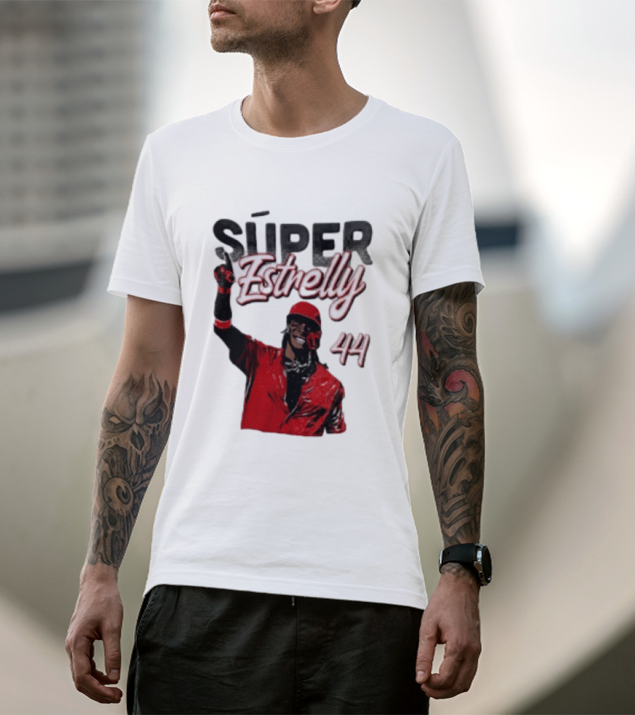 Elly De La Cruz Súper Estrelly 44 Cincinnati Reds T-Shirt