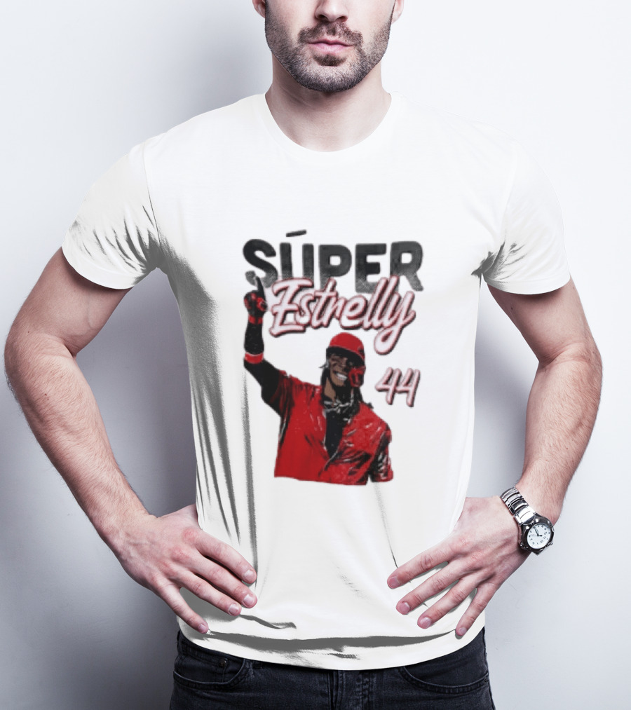 Elly De La Cruz Súper Estrelly 44 Cincinnati Reds T-Shirt