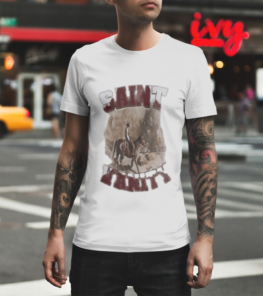 Saint Vanity Cowboy Horse Western T-Shirt