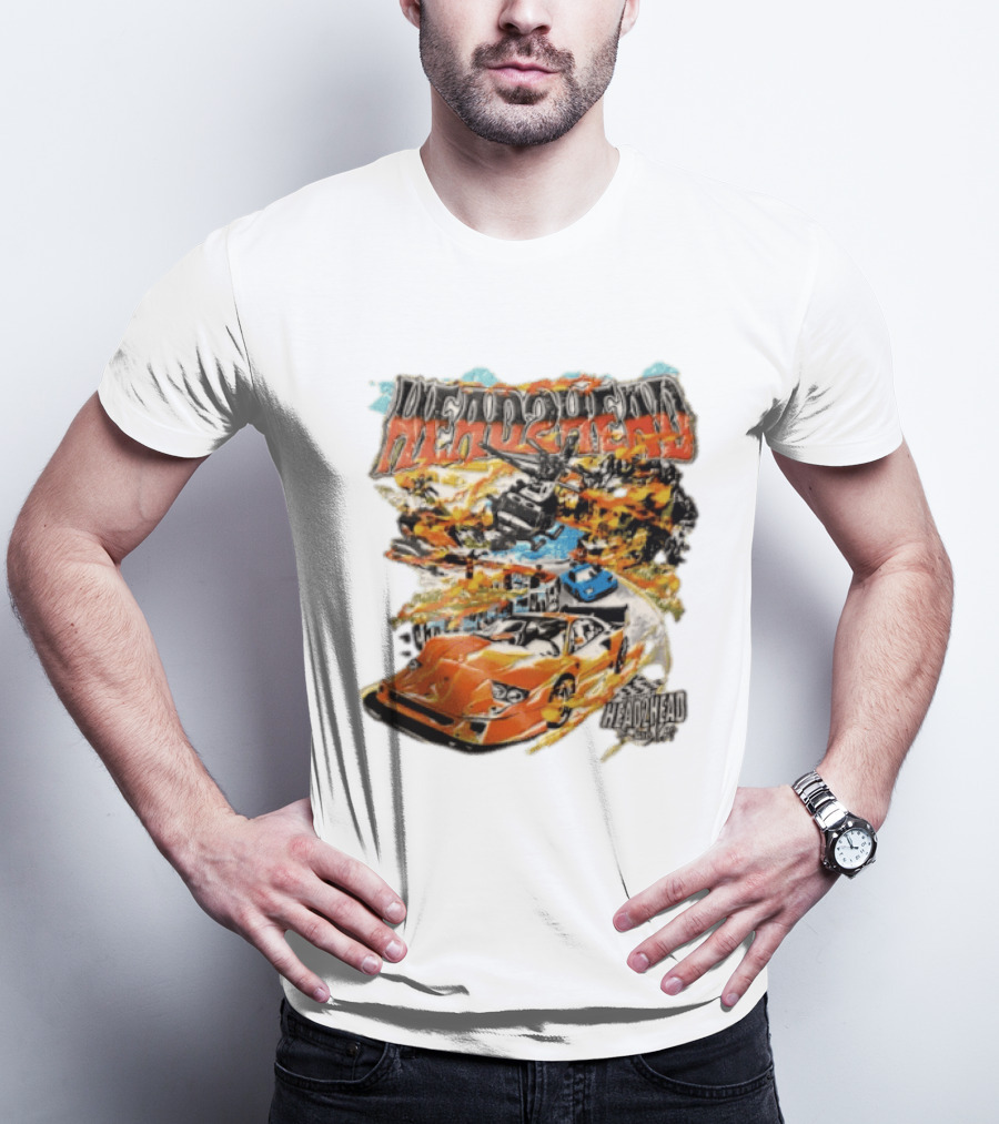 Head2Head Final Lap Racing Supercar Explosion Scene T-Shirt