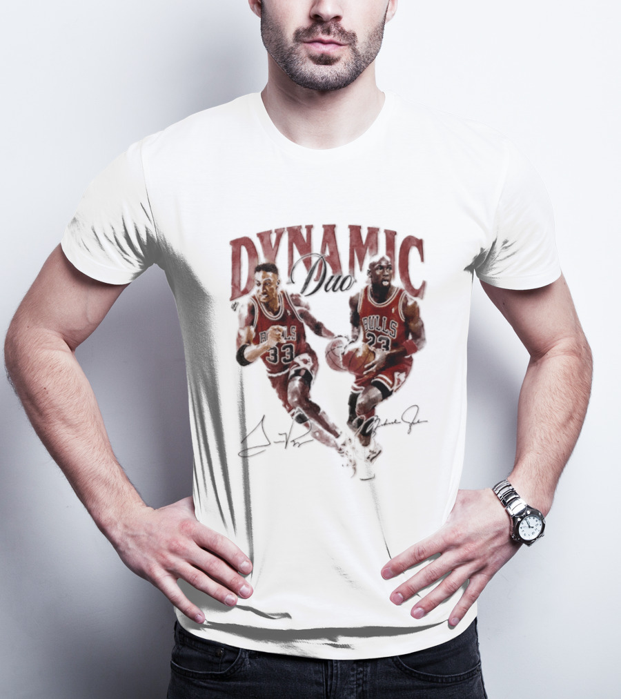 Dynamic Duo Scottie Pippen Michael Jordan Bulls 33 23 T-Shirt