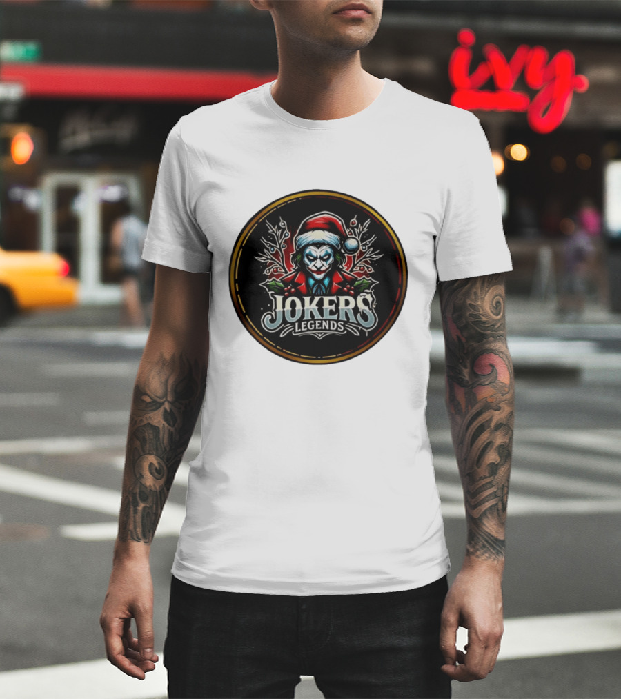 Jokers Legends Santa Hat Christmas T-Shirt
