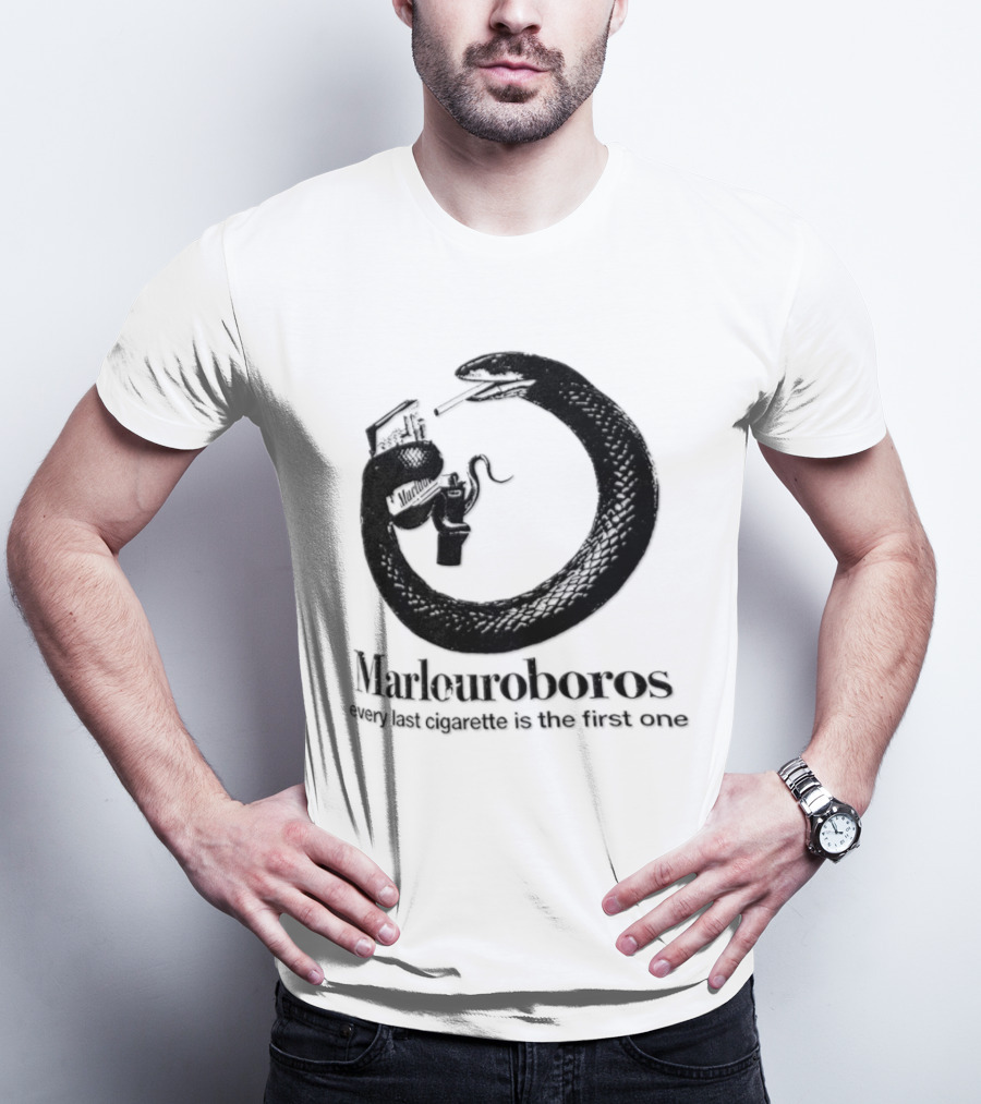 Marlouroboros Snake Ouroboros Every Last Cigarette Is The First One T-Shirt
