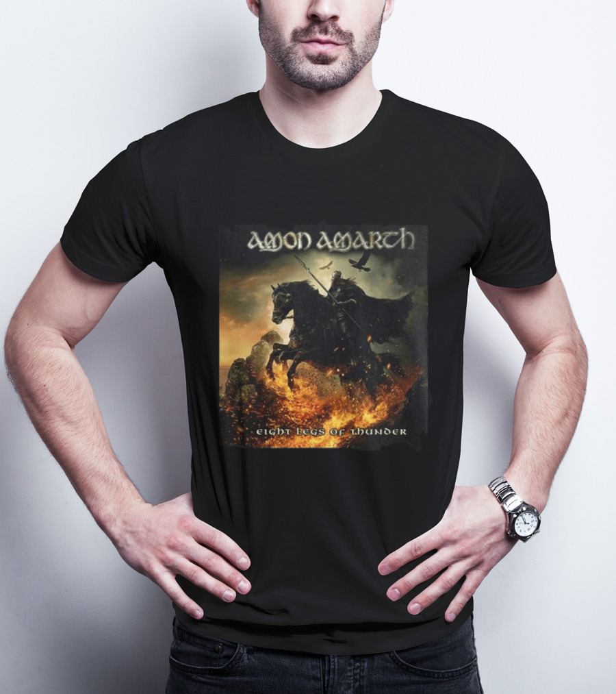 Amon Amarth Eight Legs Of Thunder New Single Viking Warrior Album Cover T-Shirt