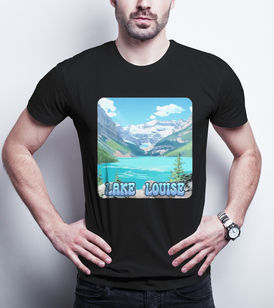 Lake Louise Canada Scenic Mountain Lake View T-Shirt