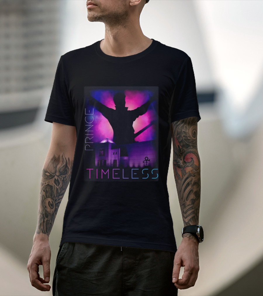 Prince Timeless Paisley Park Iconic Silhouette Purple Celebration August 28 2026 T-Shirt
