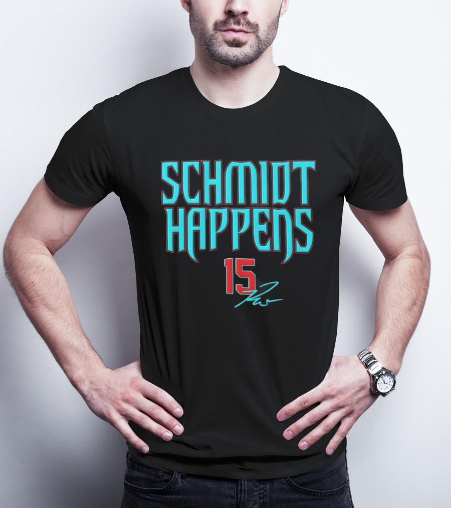 Schmidt Happens 15 Arizona Diamondbacks Ryan Waldschmidt T-Shirt