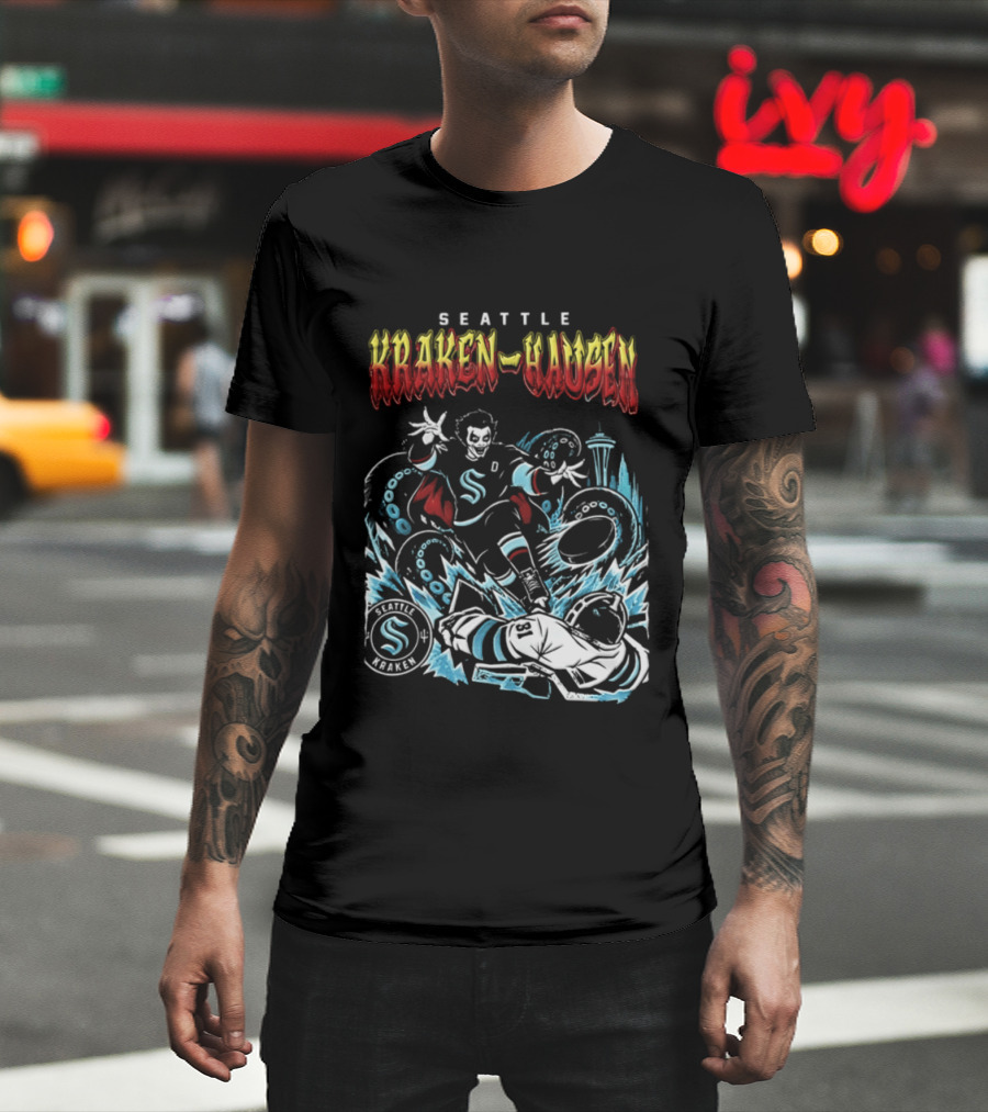 Seattle Kraken Danhausen WWE Friday Night 2026 Hockey Clash T-Shirt