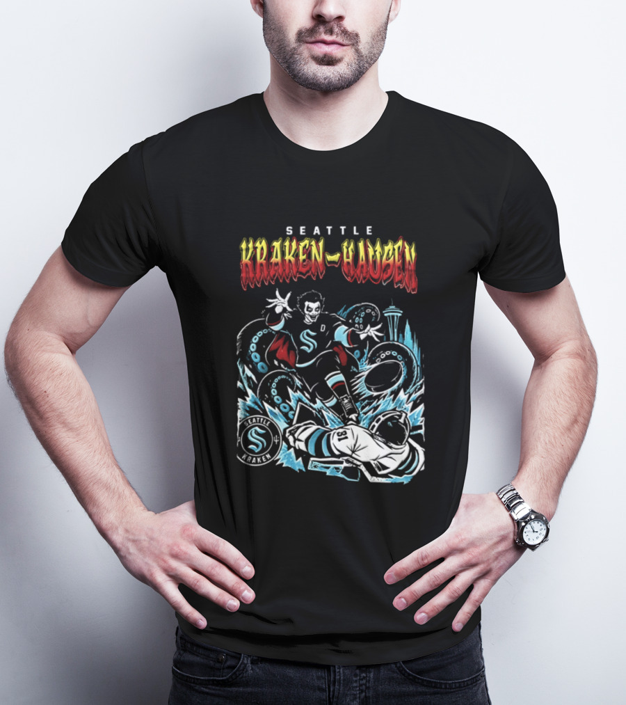 Seattle Kraken Danhausen WWE Friday Night 2026 Hockey Clash T-Shirt