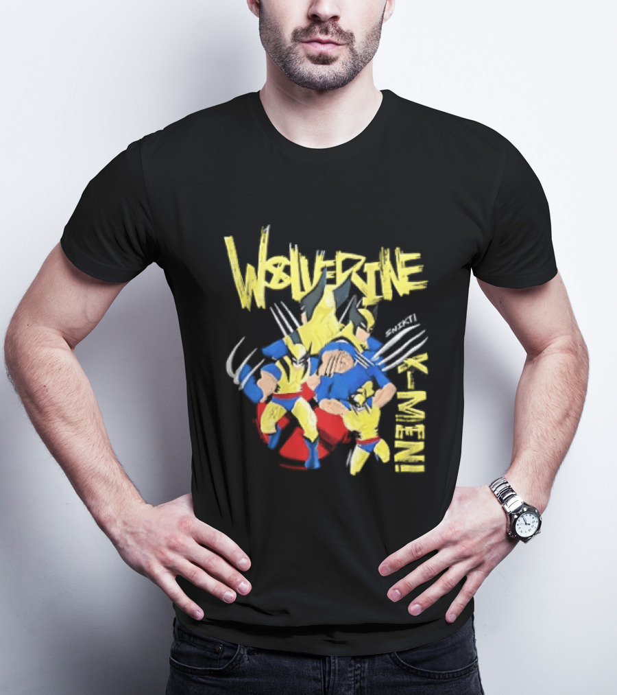 Wolverine Snikt X Men Comic Claws Action T-Shirt