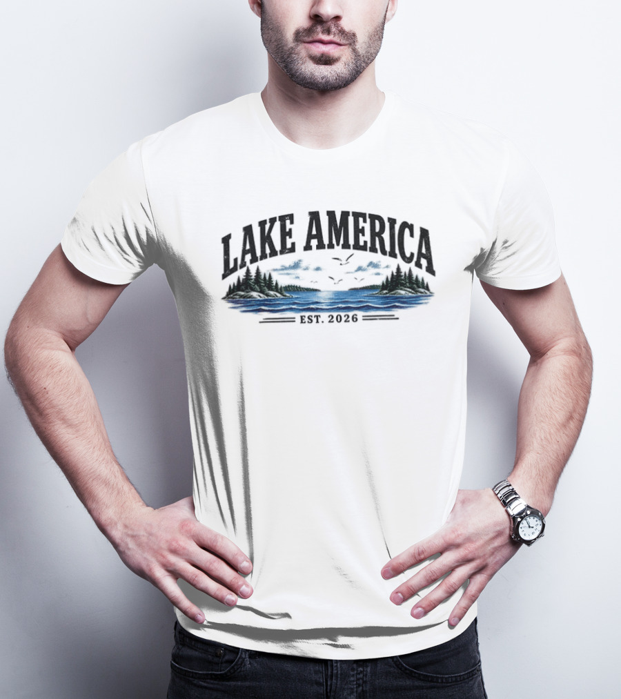 Lake America Est 2026 Lake Ontario Renamed Political Humor T-Shirt