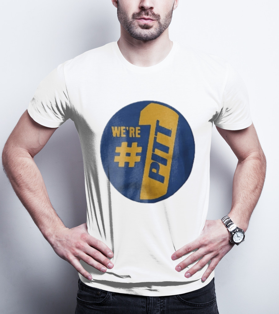 Pittsburgh Panthers Were Number 1 Pitt NCAA Yellow Blue T-Shirt