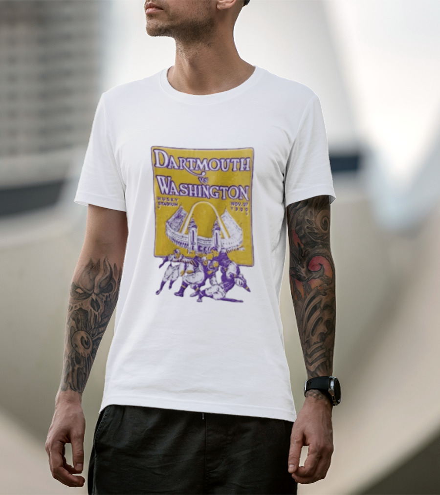 Dartmouth Vs Washington Husky Stadium Nov 27 1920 Football Players T-Shirt