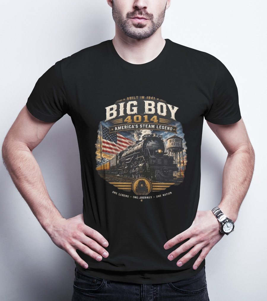 Built In 1941 Big Boy 4014 America's Steam Legend One Legend One Journey One Road T-Shirt