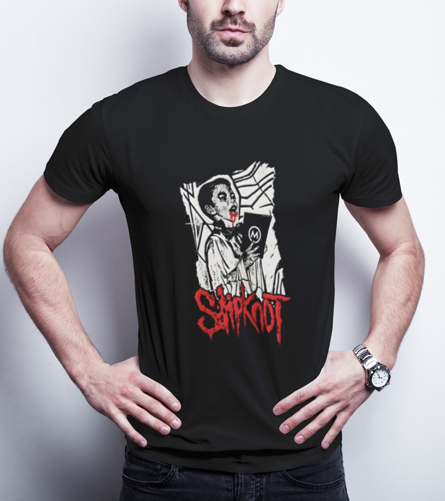 Slipknot Bloody Vampire Choir Horror Holding M Book T-Shirt