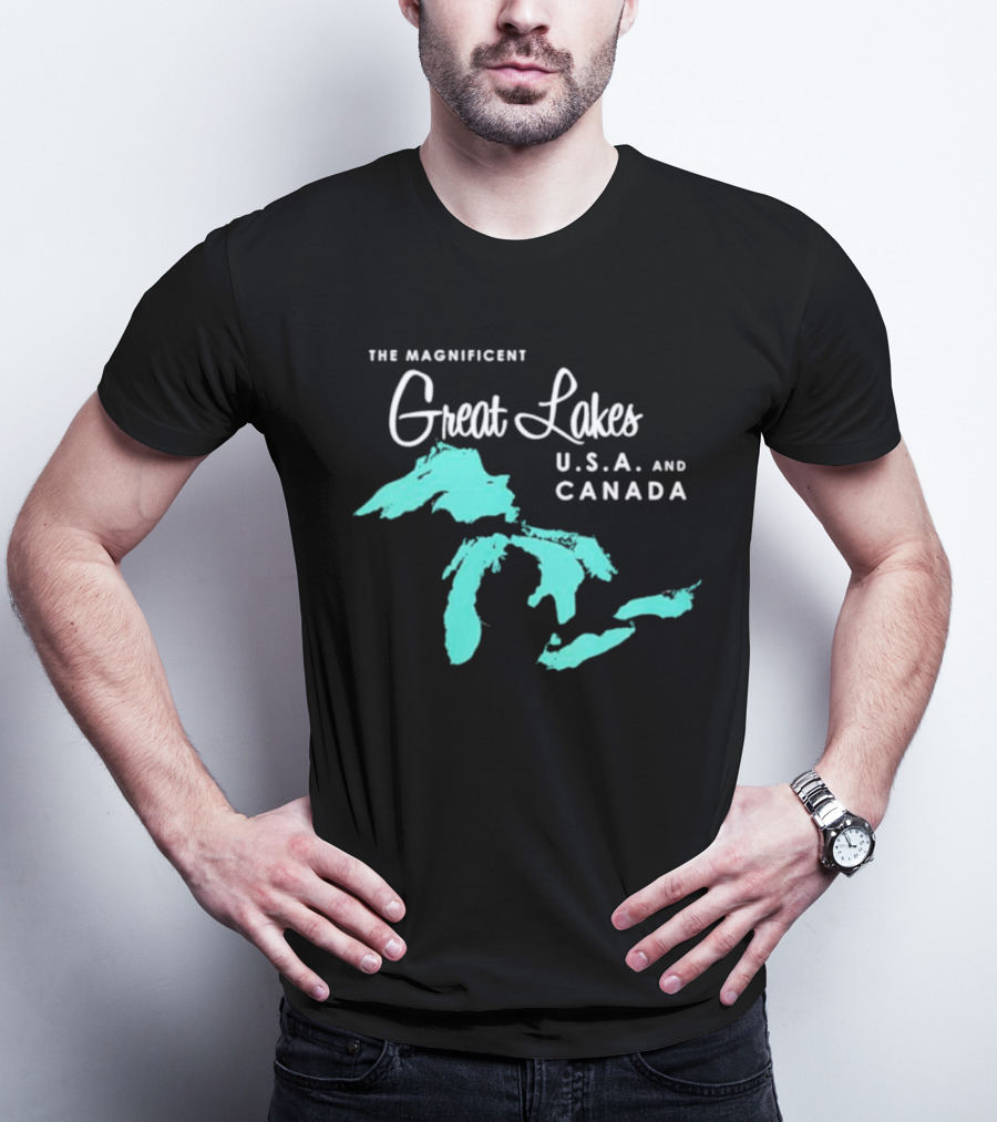 The Magnificent Great Lakes USA And Canada T-Shirt