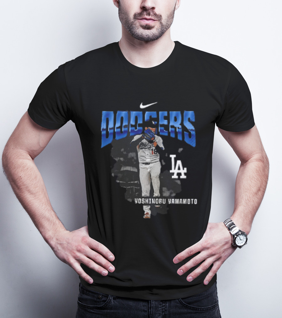 Yoshinobu Yamamoto Los Angeles Dodgers Nike LA Baseball T-Shirt