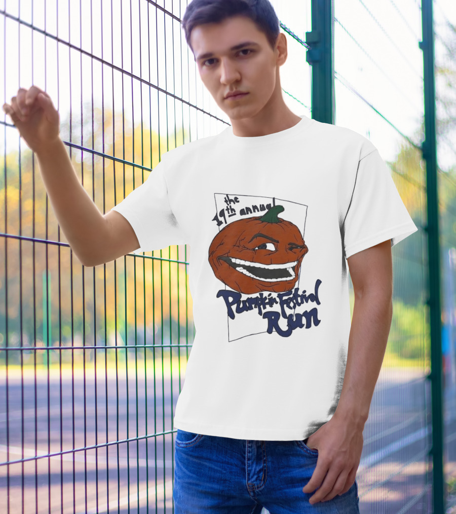 19th Annual The Pumpkin Festival Run Halloween Event Laughing Pumpkin T-Shirt