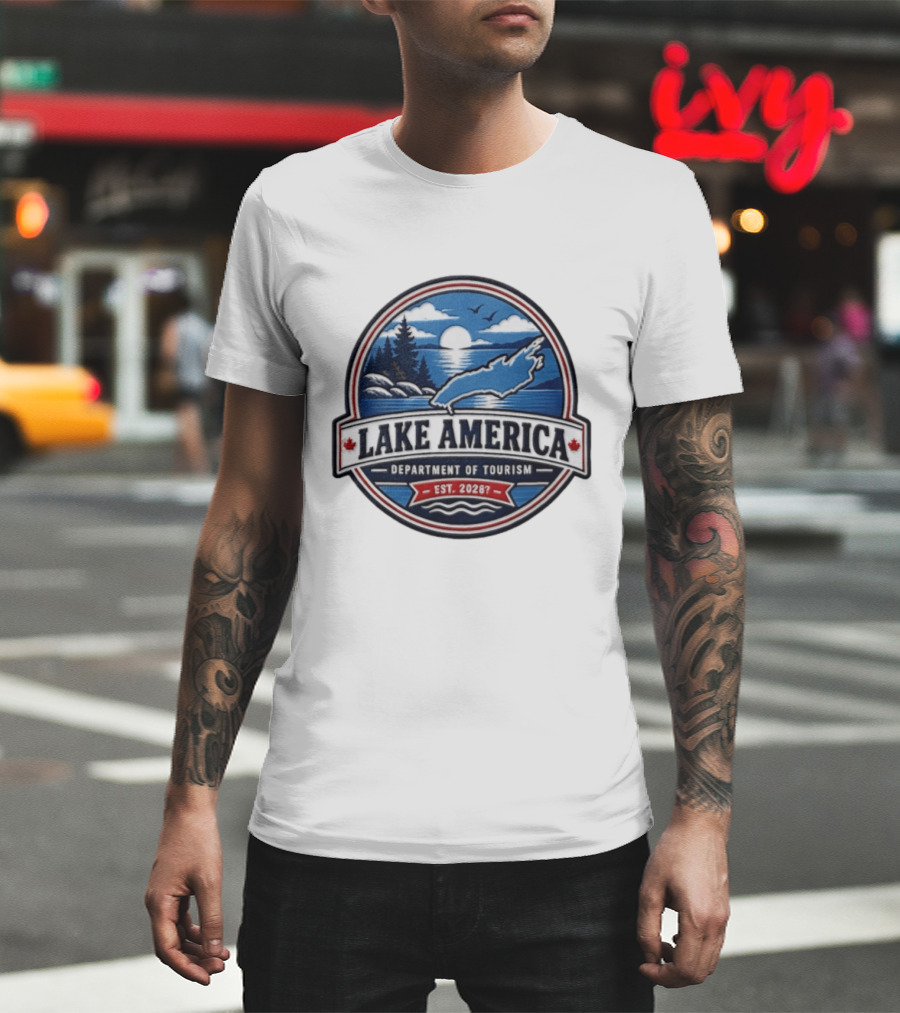 Lake America Department Of Tourism Est 20287 Nature Scenic T-Shirt