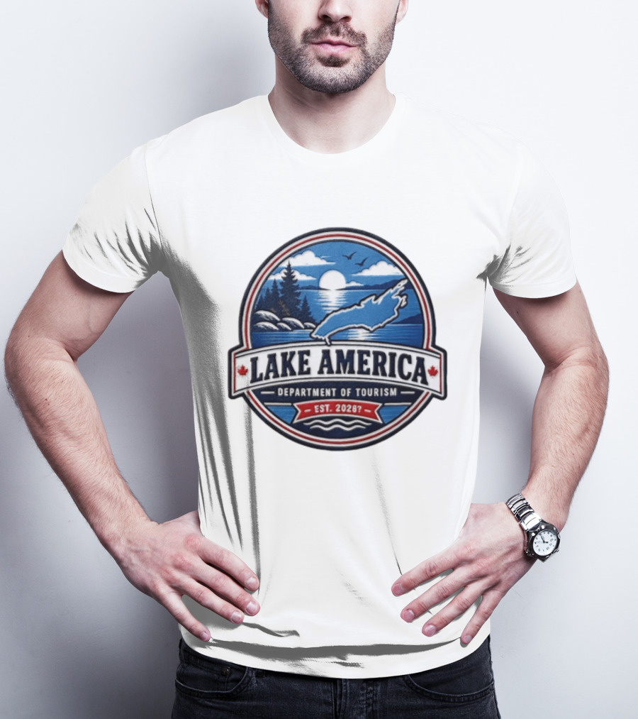 Lake America Department Of Tourism Est 20287 Nature Scenic T-Shirt