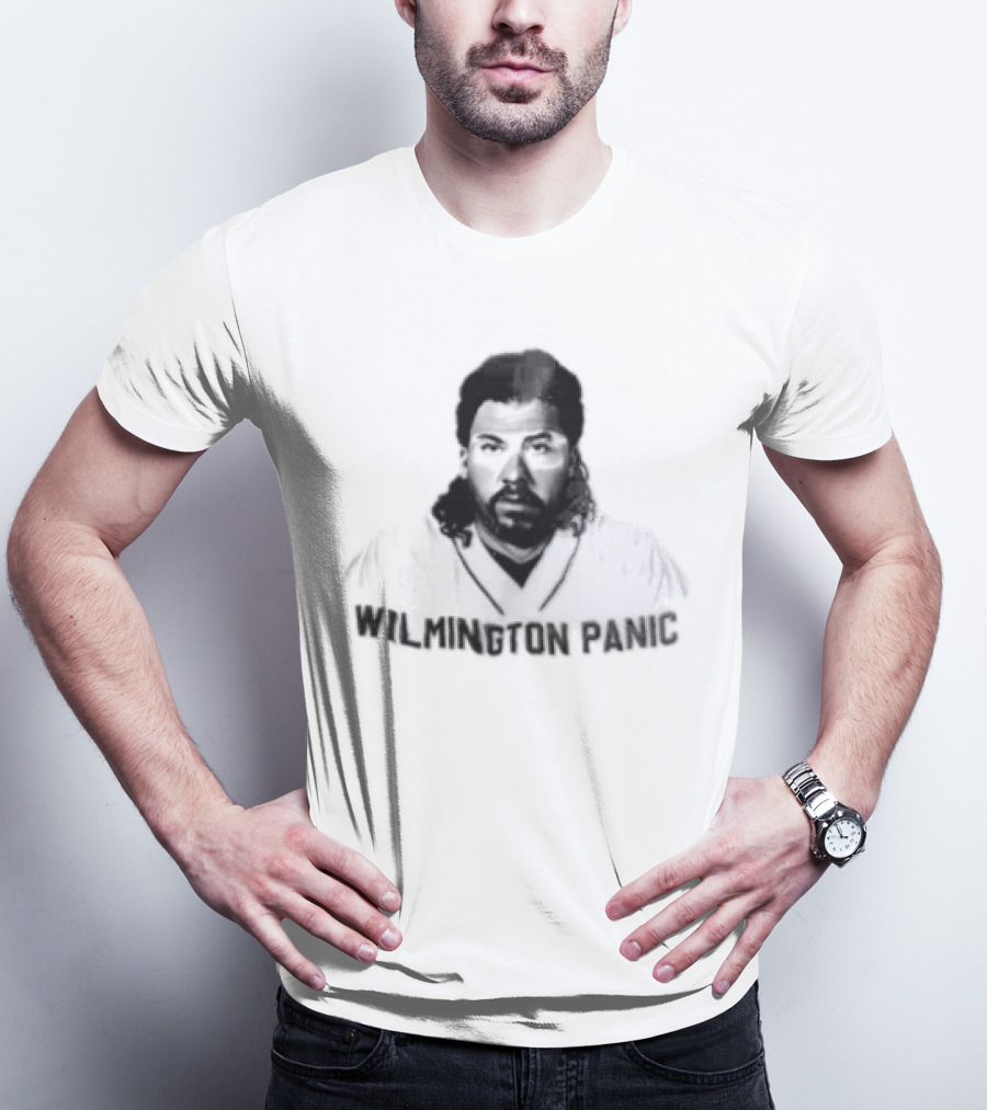 Wilmington Panic Danny Mcbride Kenny Powers Halftone Sunglass Tan Mullet T-Shirt