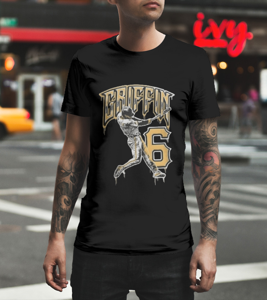 Konnor Griffin 6 Pittsburgh Pirates 2026 City Connect Baseball Player T-Shirt