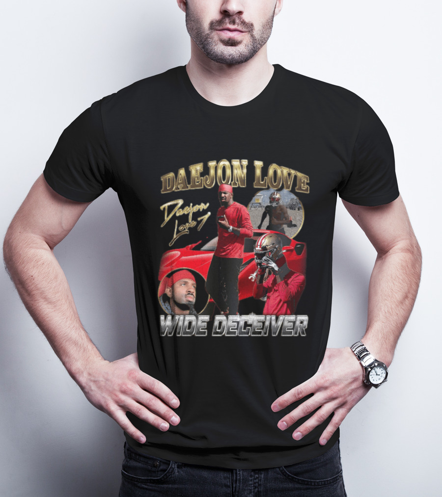 Daejon Love Wide Deceiver Red Car Helmet Bold Look T-Shirt