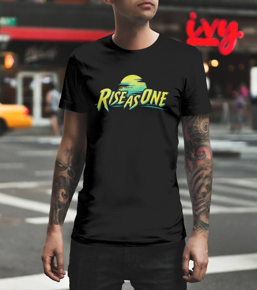 Nicholas Daley Carhartt WIP Rise As One Sun Wave Yellow Neon T-Shirt