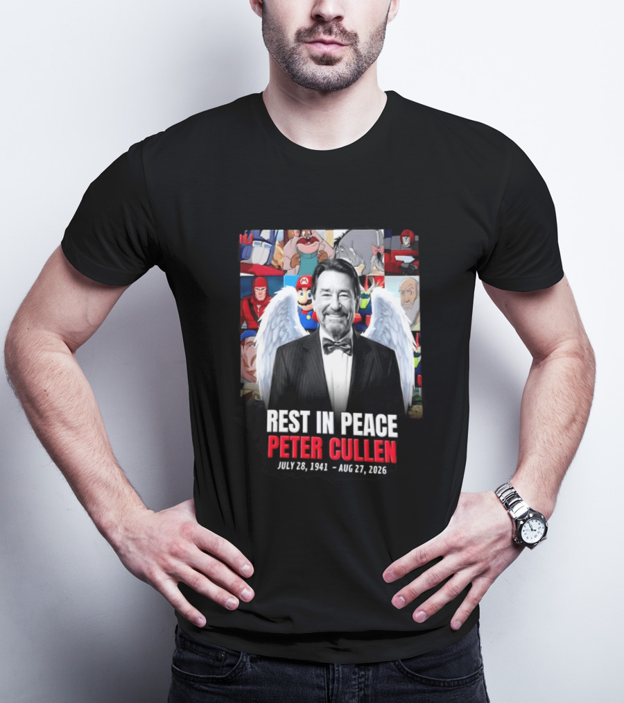 Rest In Peace Peter Cullen 1941 2026 Optimus Prime Mario Eeyore Memorial T-Shirt