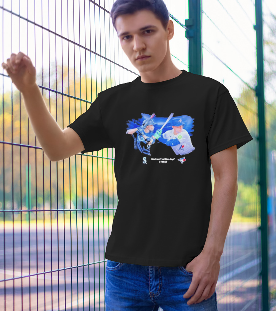 Seattle Mariners Vs Toronto Blue Jays Baseball Showdown Journey T-Shirt