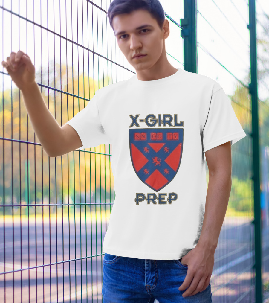 X Girl Prep Snooty Shield Emblem Lions T-Shirt