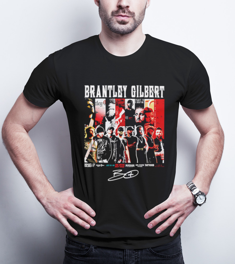 Brantley Gilbert Live Tour Band Sins Of The Father The Devil Don't Sleep Signature T-Shirt