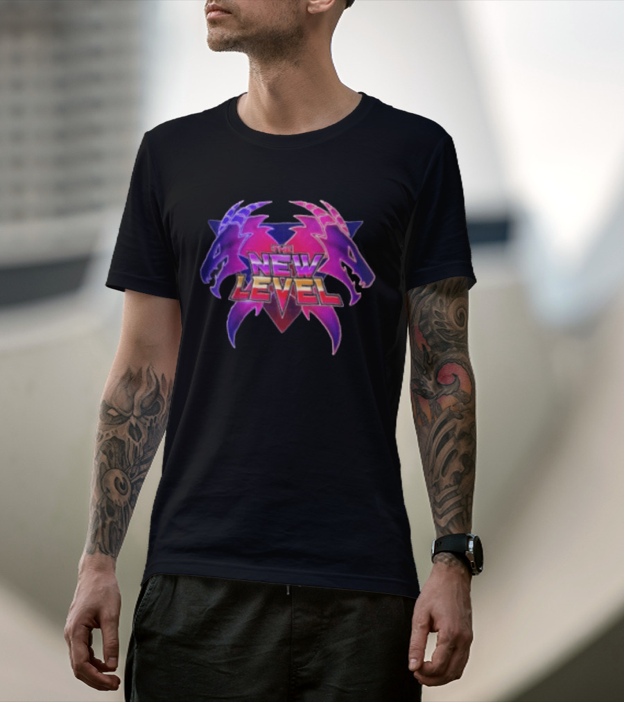 The New Level Dual Dragon Emblem Level Up T-Shirt