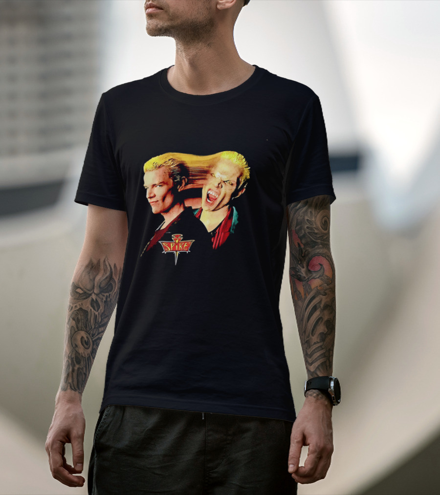 Spike Buffy The Vampire Slayer Movie Iconic Blond Vampire Characterística T-Shirt