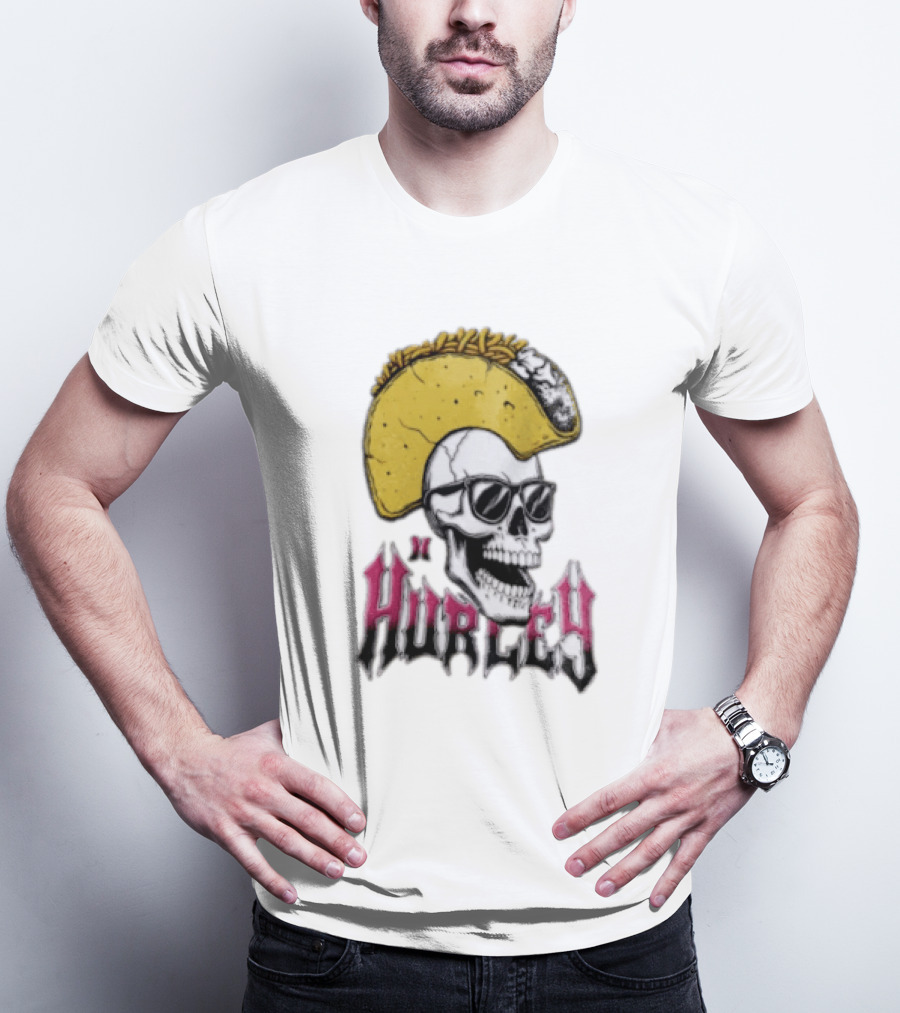 Hurley Skull Taco Mohawk Punk T-Shirt