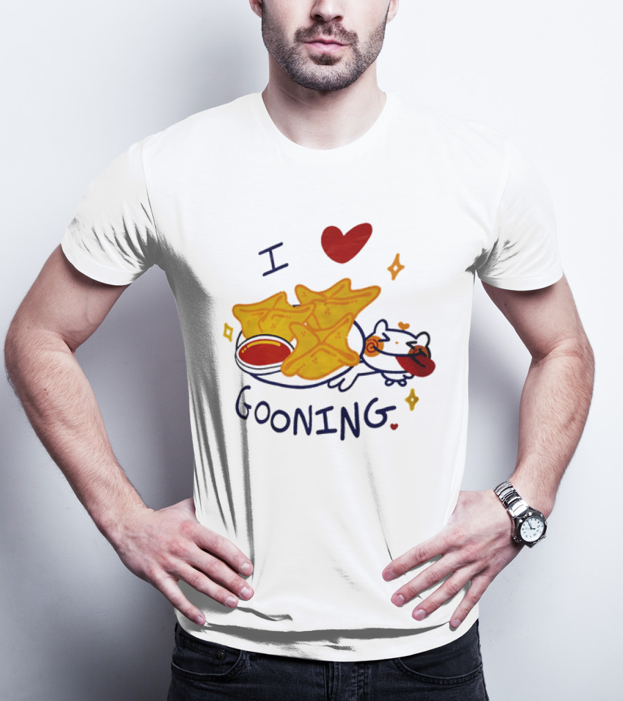I Love Gooning Nachos Cat Fun T-Shirt