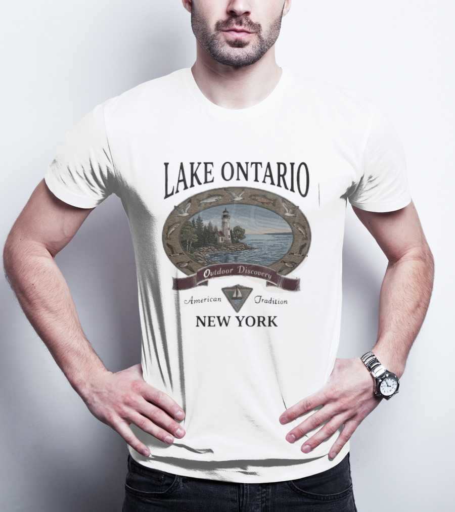 Lake Ontario Outdoor Discovery American Tradition New York T-Shirt