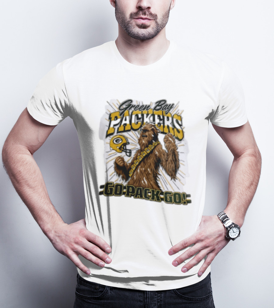 Green Bay Packers Chewbacca Go Pack Go T-Shirt